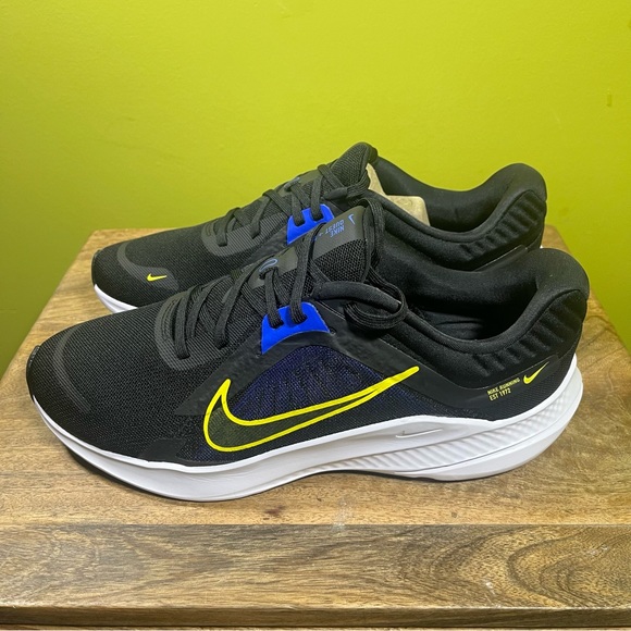 Nike | Shoes | Nike Quest 5 Shoes Mens 9 Black Blue Yellow Road Running ...